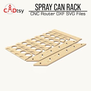 Spray Can Rack Router Cut Files | DXF Files | Wall & Mobile Organizer ...