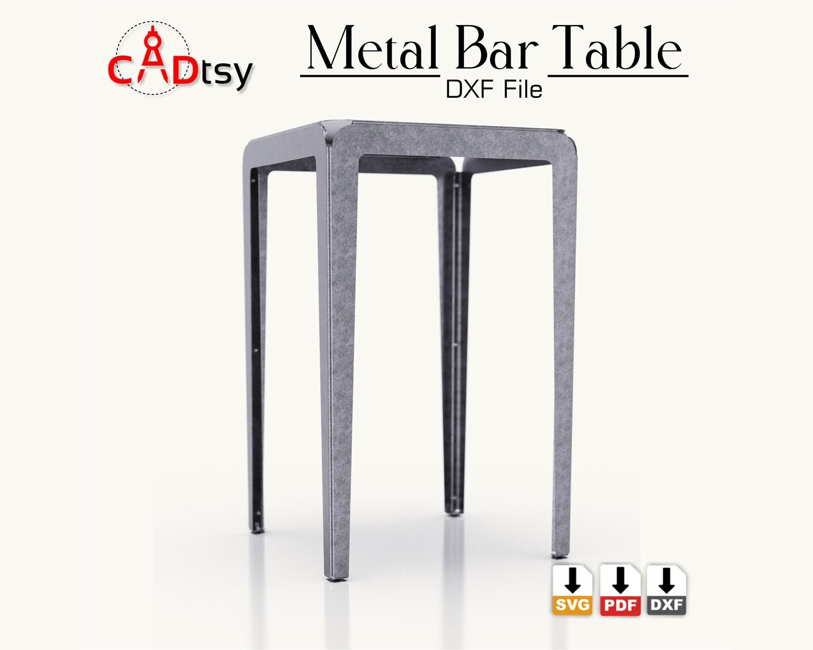 Bar Table DXF Files for Plasma Cutting. Sheet Metal Table Plans - Etsy