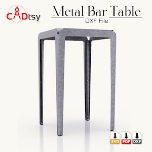 Bar Table DXF Files for Plasma Cutting. Sheet Metal Table Plans - Etsy