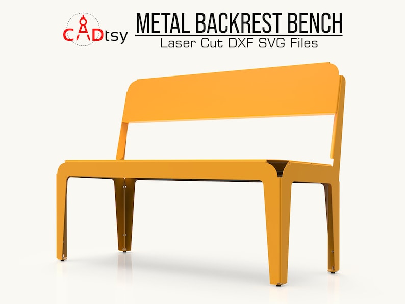 Metal Backrest Bench DXF File for CNC Plasma/laser Cutting - DIY ...