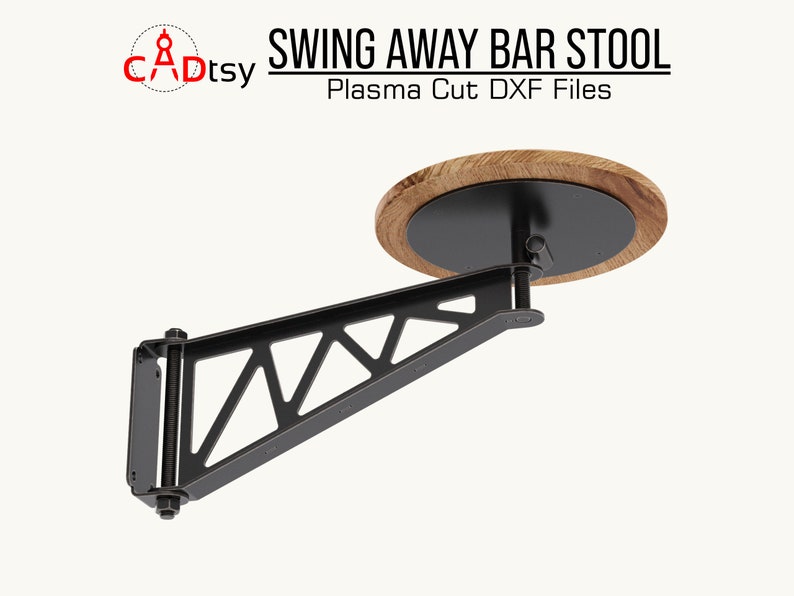 Swing Out Bar Stool DXF Files for Plasma Cutting Swing Away Chair - Etsy