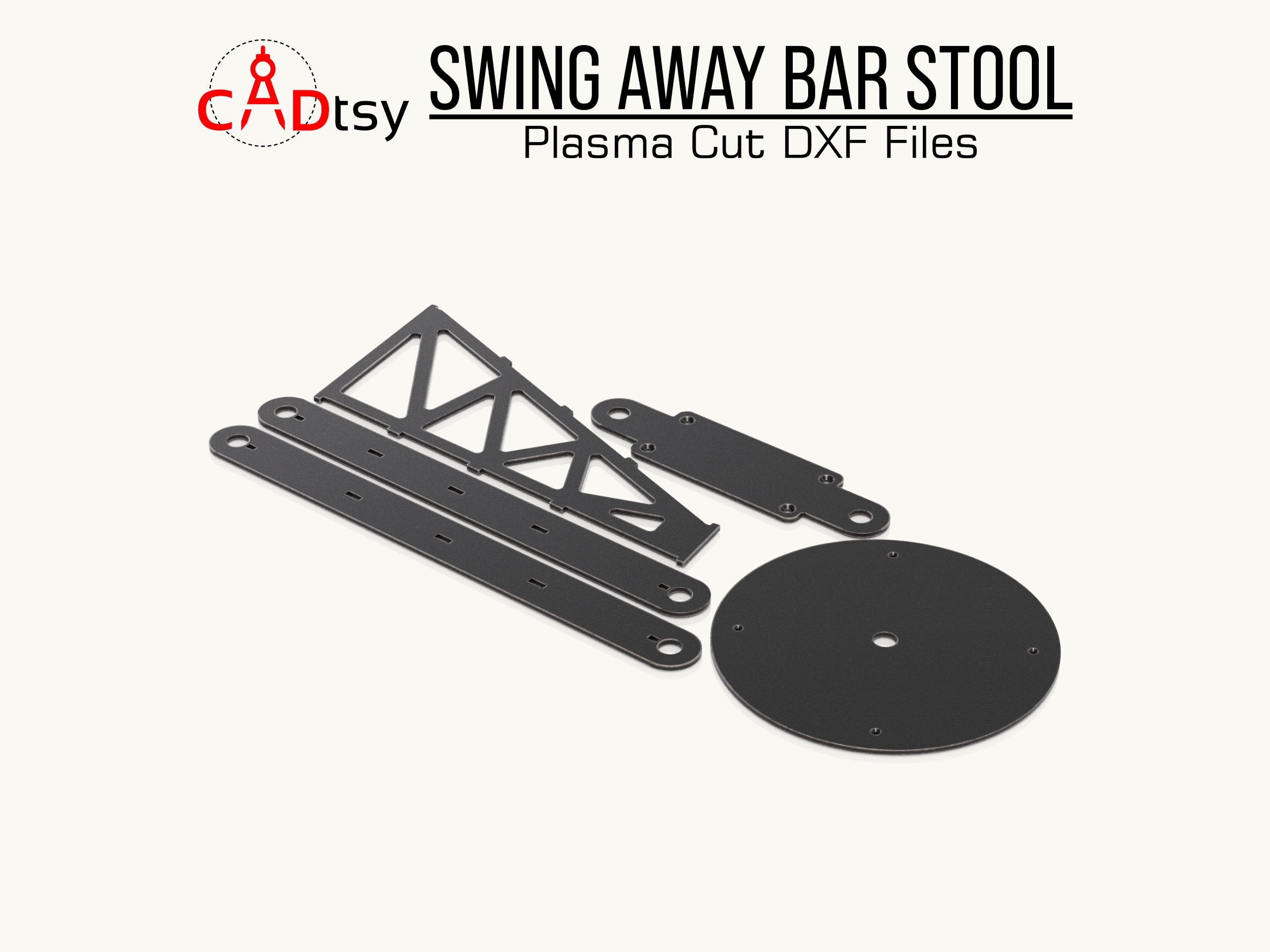 Swing Out Bar Stool DXF Files for Plasma Cutting Swing Away Chair - Etsy