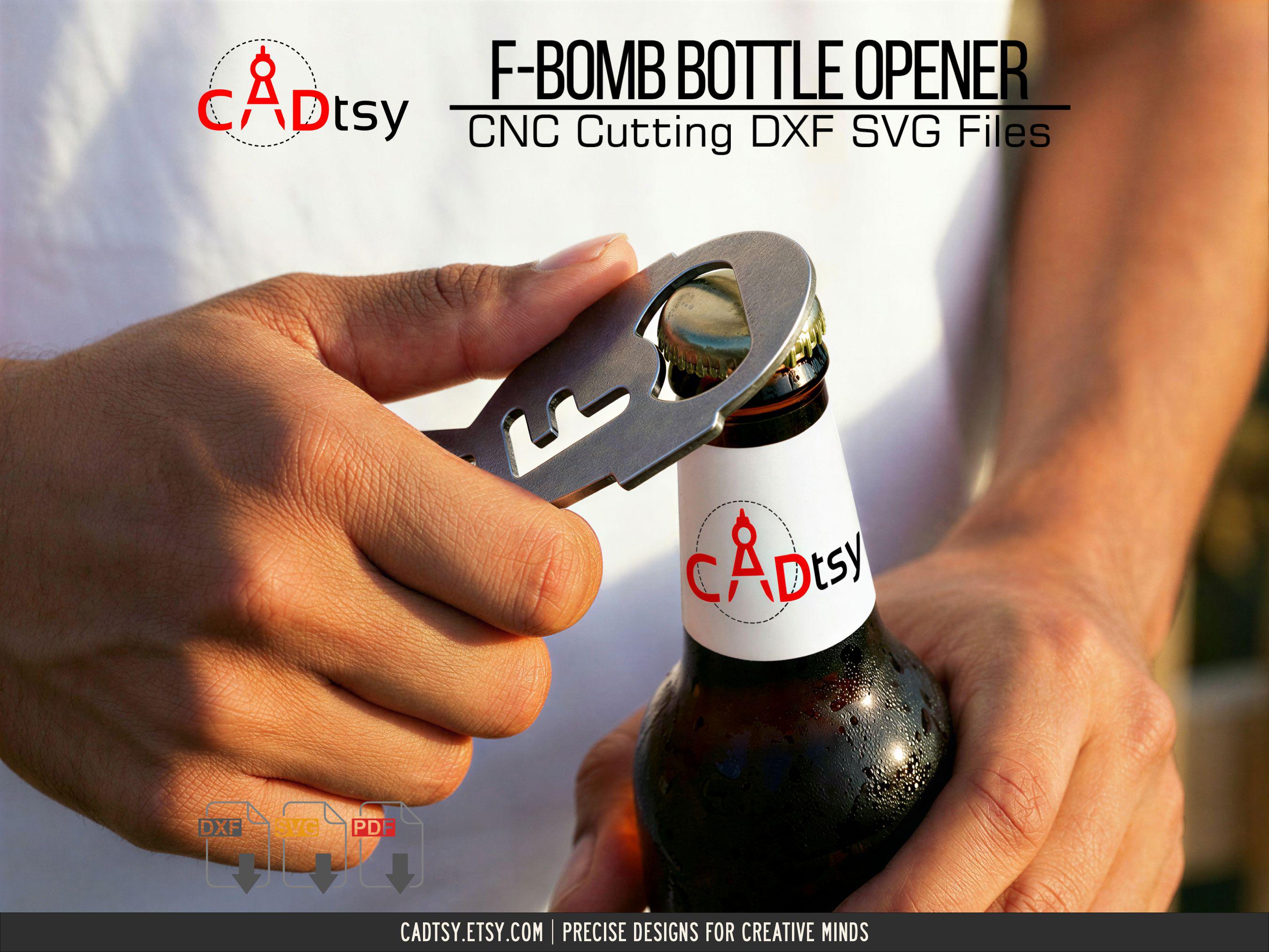 F-bomb Bottle Opener DXF Files for Plasma Cutting - Etsy