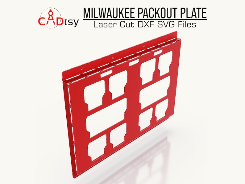 Plaque de montage Milwaukee Packout DXF SVG Fichiers de découpe laser ...