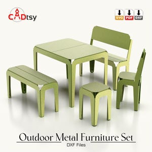 Garden Kid Furniture Cnc Plasma Cut DXF Files. Metal Children Patio ...