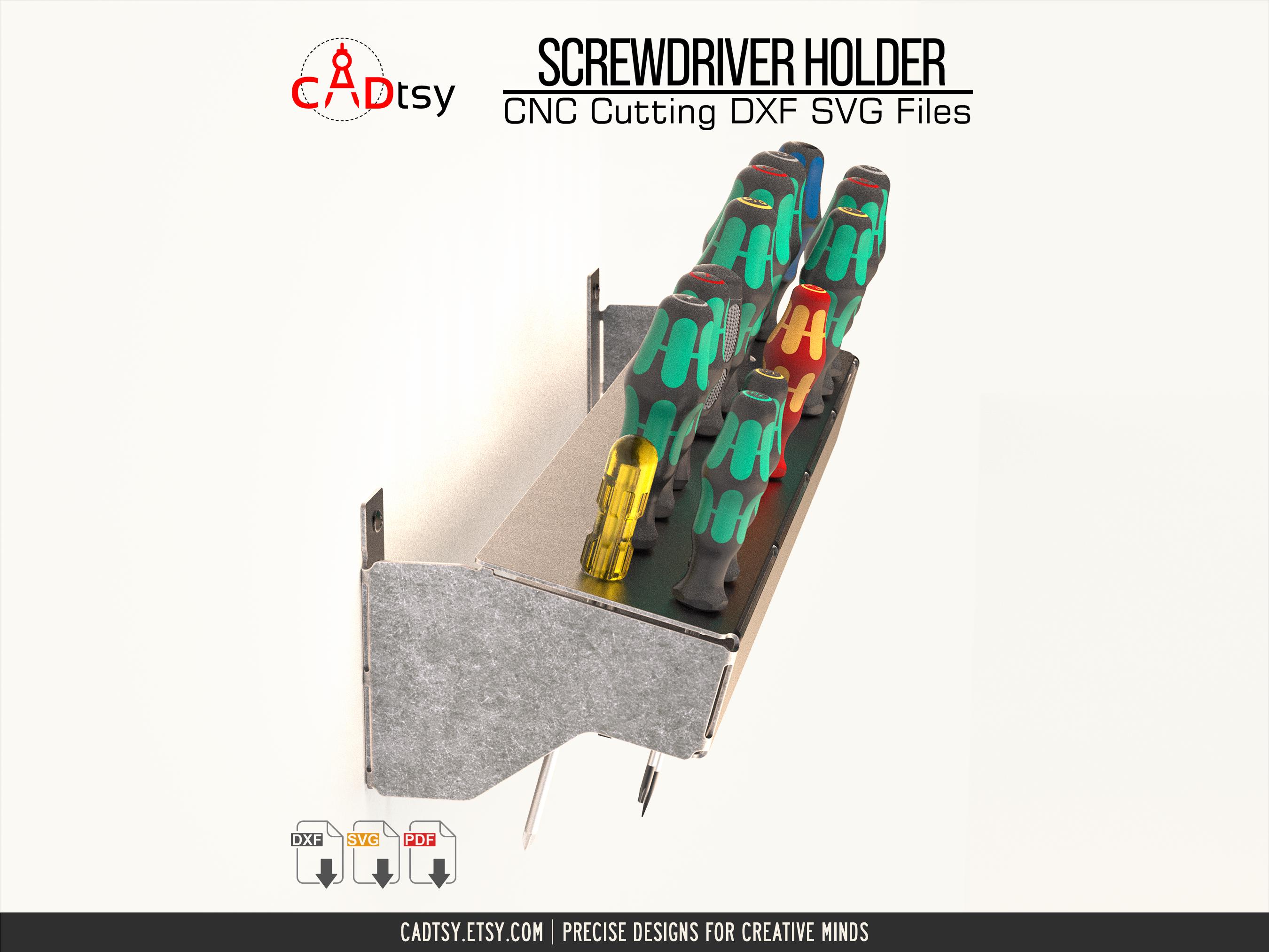 Screwdriver Rack DXF Files for CNC Plasma • Tool Storage Design - Etsy