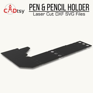Buy Metal Pen Holder Desk Organizer DXF SVG Files. Laser Plasma Cut ...