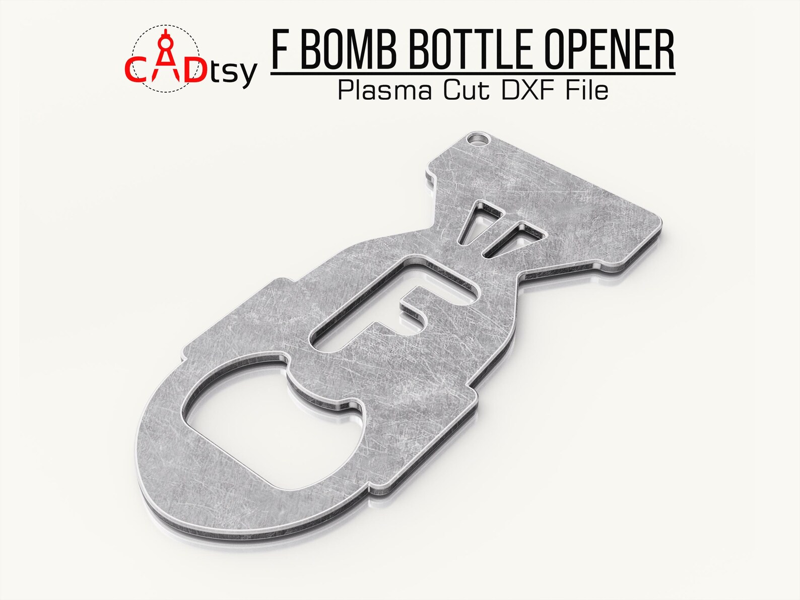 F-bomb Bottle Opener DXF Files for Plasma Cutting - Etsy