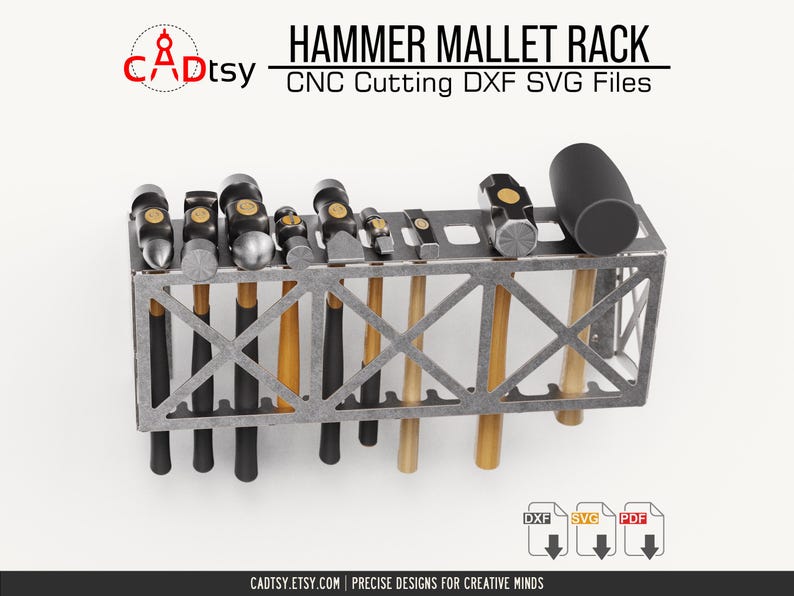 Hammer Holder Rack DXF Files for Plasma Cutting • Laser Cut Tool ...
