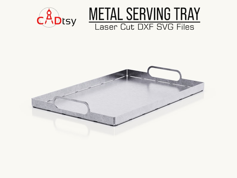 Metal Serving Tray DXF Files for Plasma Cutting • Beverage Wine Tray ...