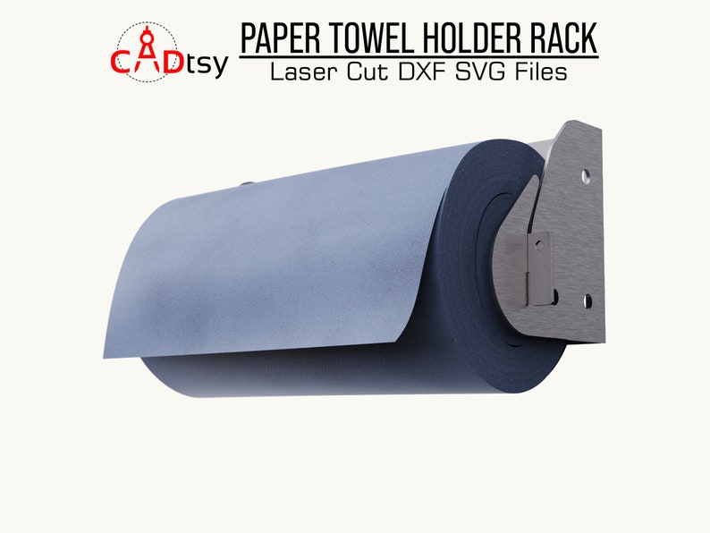 Paper Towel Rack Holder DXF Files for Plasma • Workshop Towel Dispenser ...