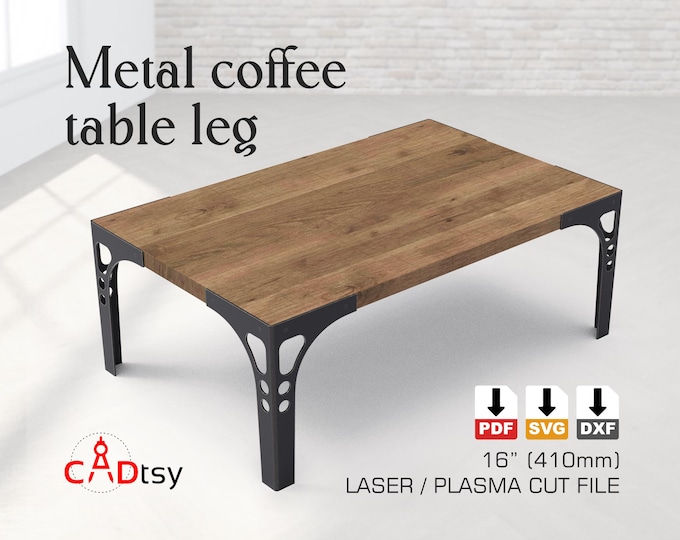 Metal Coffee Table Leg DXF File for CNC Laser Plasma Cutting, Metal ...
