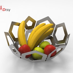 Metal Fruit Bowl DXF Files for Plasma CNC • Serving Tray Basket - Etsy
