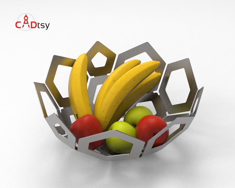 Metal Fruit Bowl DXF Files for Plasma CNC • Serving Tray Basket - Etsy