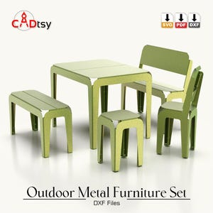 Garden Kid Furniture Cnc Plasma Cut DXF Files. Metal Children Patio ...