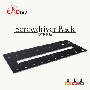 Screwdriver Holder DXF, Tool Organizer Laser Plasma Files. Wall Rack ...