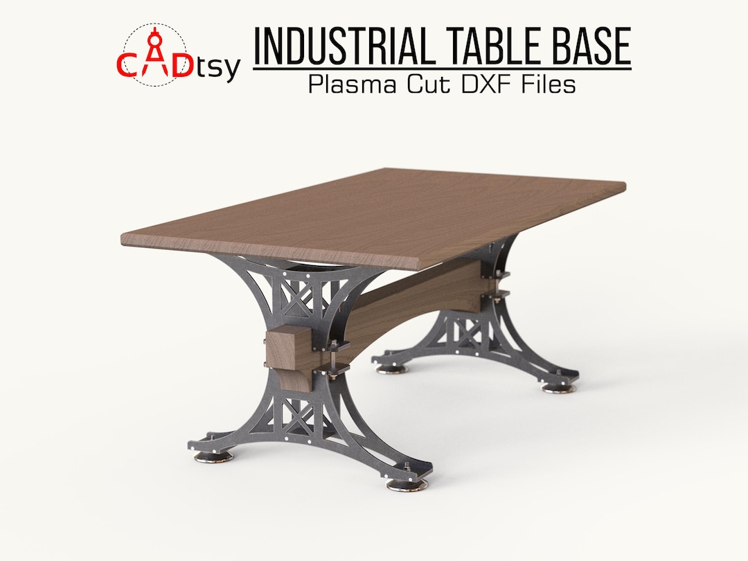Industrial Table Base Plans: CNC Plasma Cut DXF Files - Etsy