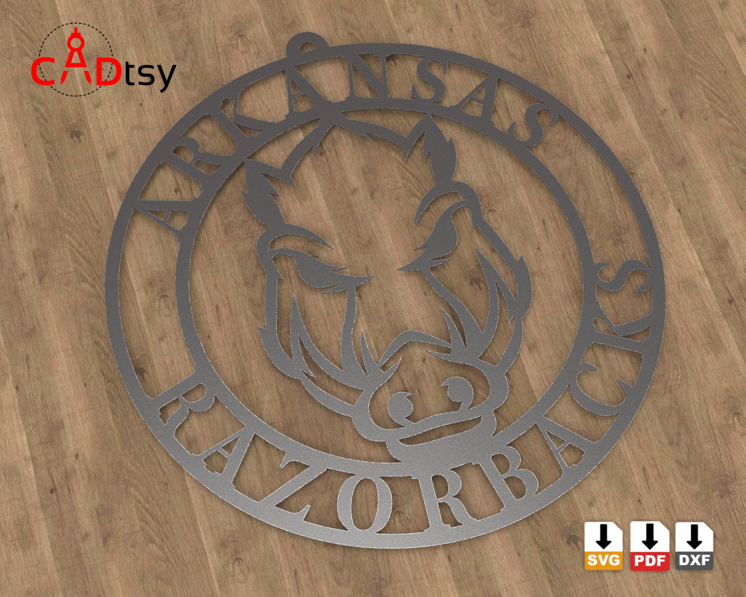 Arkansas Razorbacks Plasma / Laser CNC Cut DXF File Football - Etsy