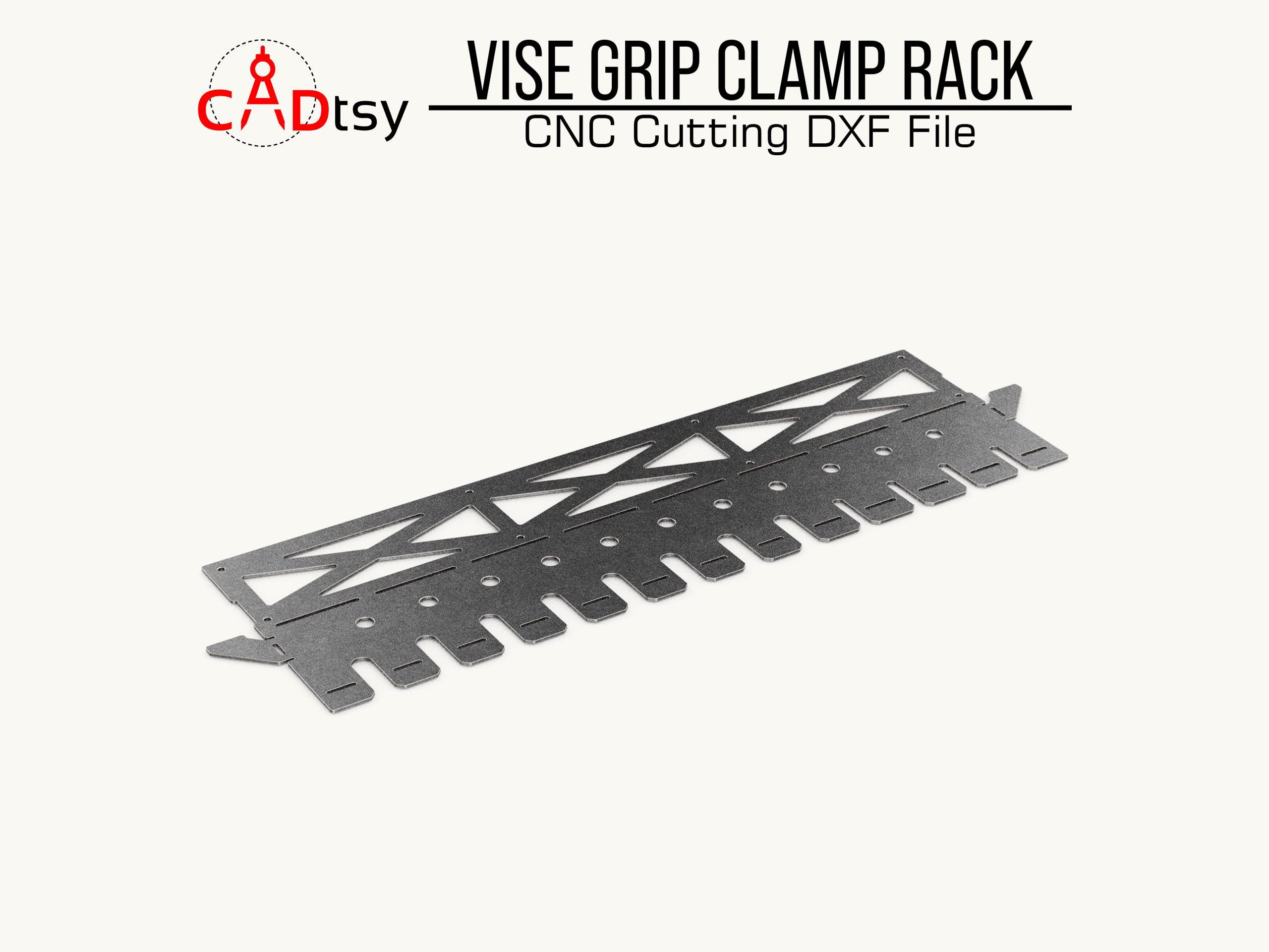 Clamp Holder DXF Files for Plasma • Vise Grip Rack • Tool Storage ...