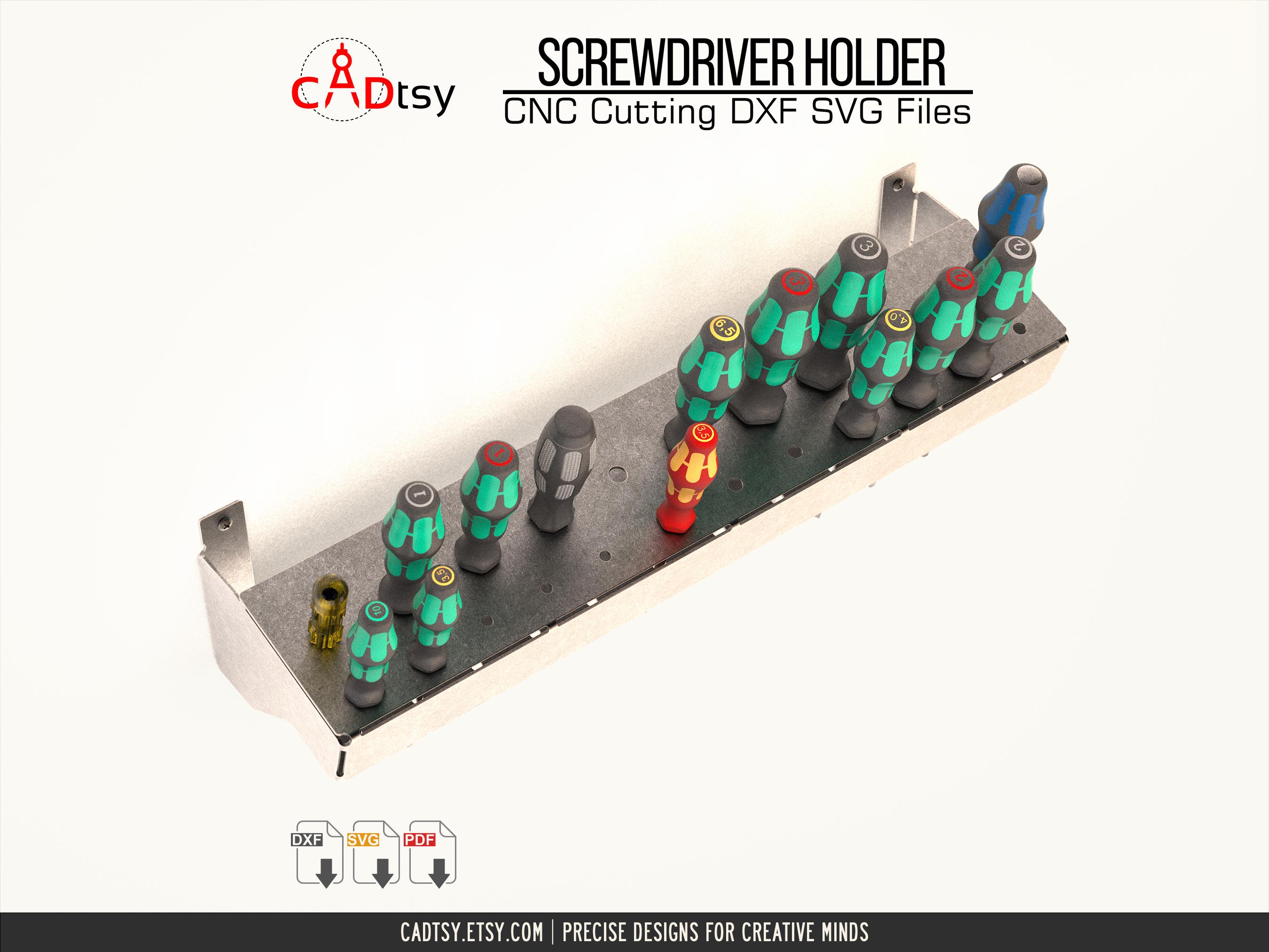 Screwdriver Rack DXF Files for CNC Plasma • Tool Storage Design - Etsy