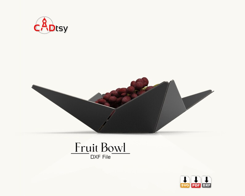 Metal Fruit Bowl Plasma Laser Cutting Dxf File Serving Tray - Etsy