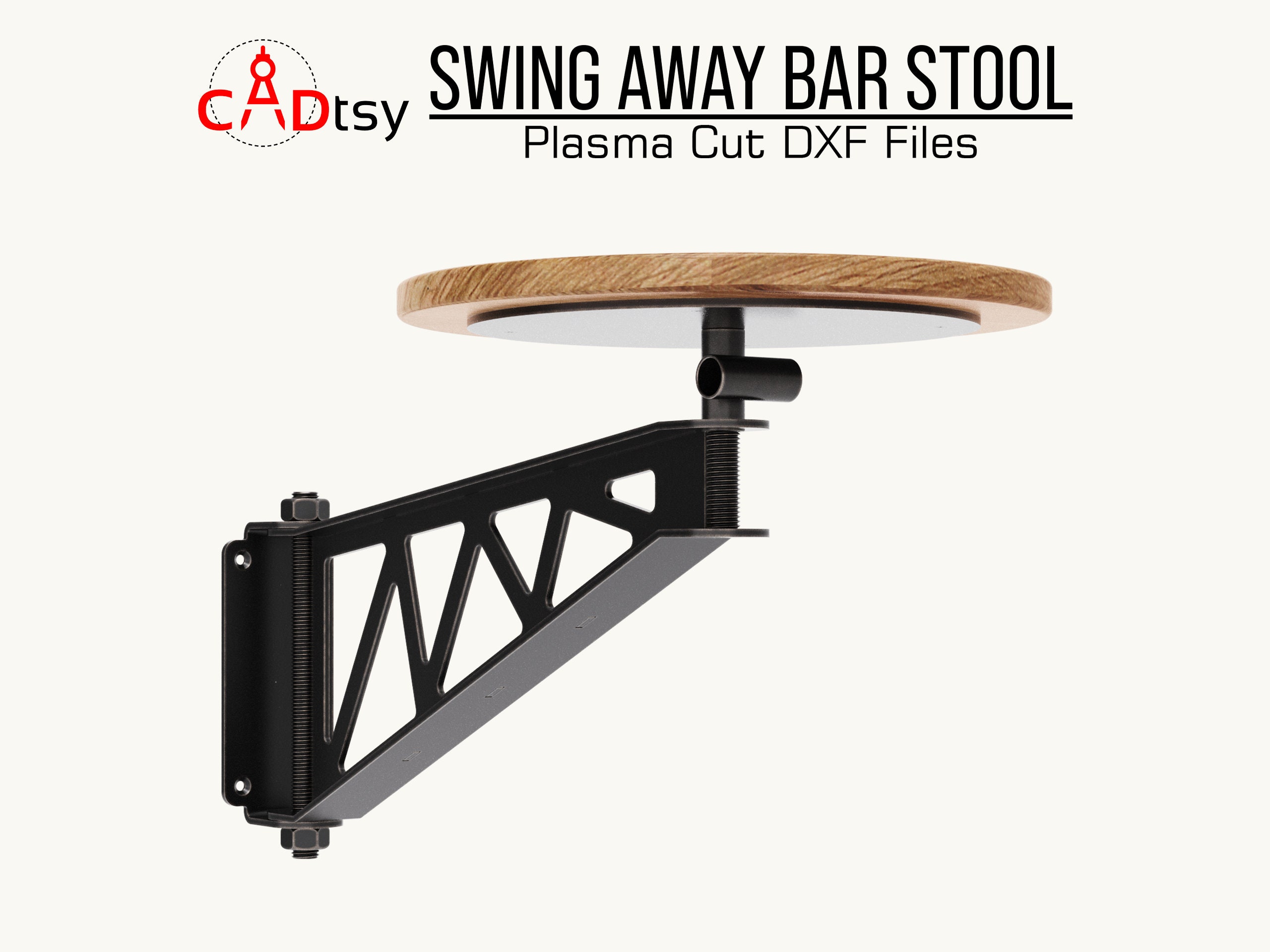 Swing Out Bar Stool DXF Files for Plasma CNC Cutting - Etsy