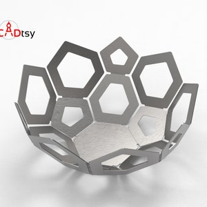 Metal Fruit Bowl DXF Files for Plasma CNC • Serving Tray Basket - Etsy