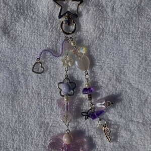 Bow Y2k Star Keychains - Etsy