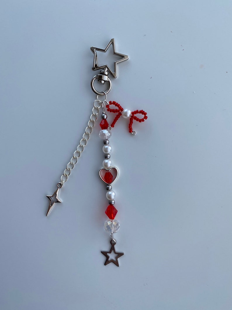 Red Star Keychain - Etsy