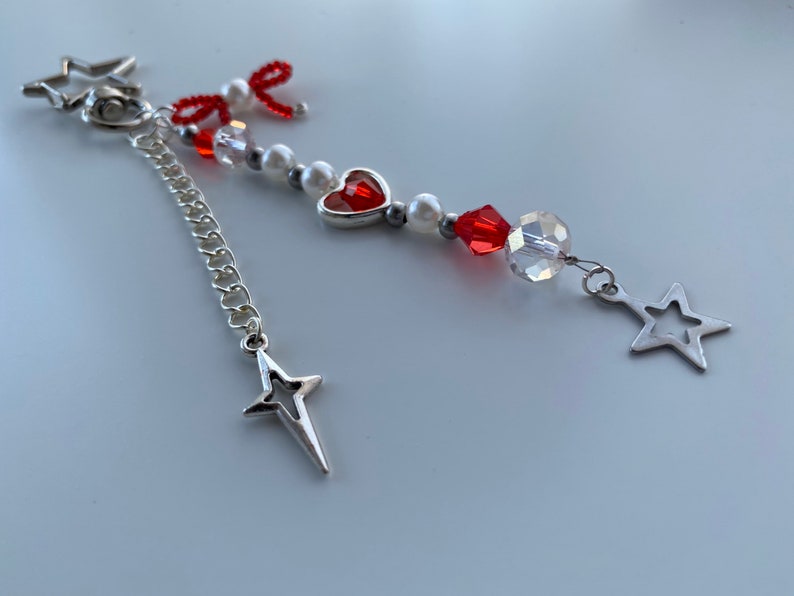 Red Star Keychain - Etsy