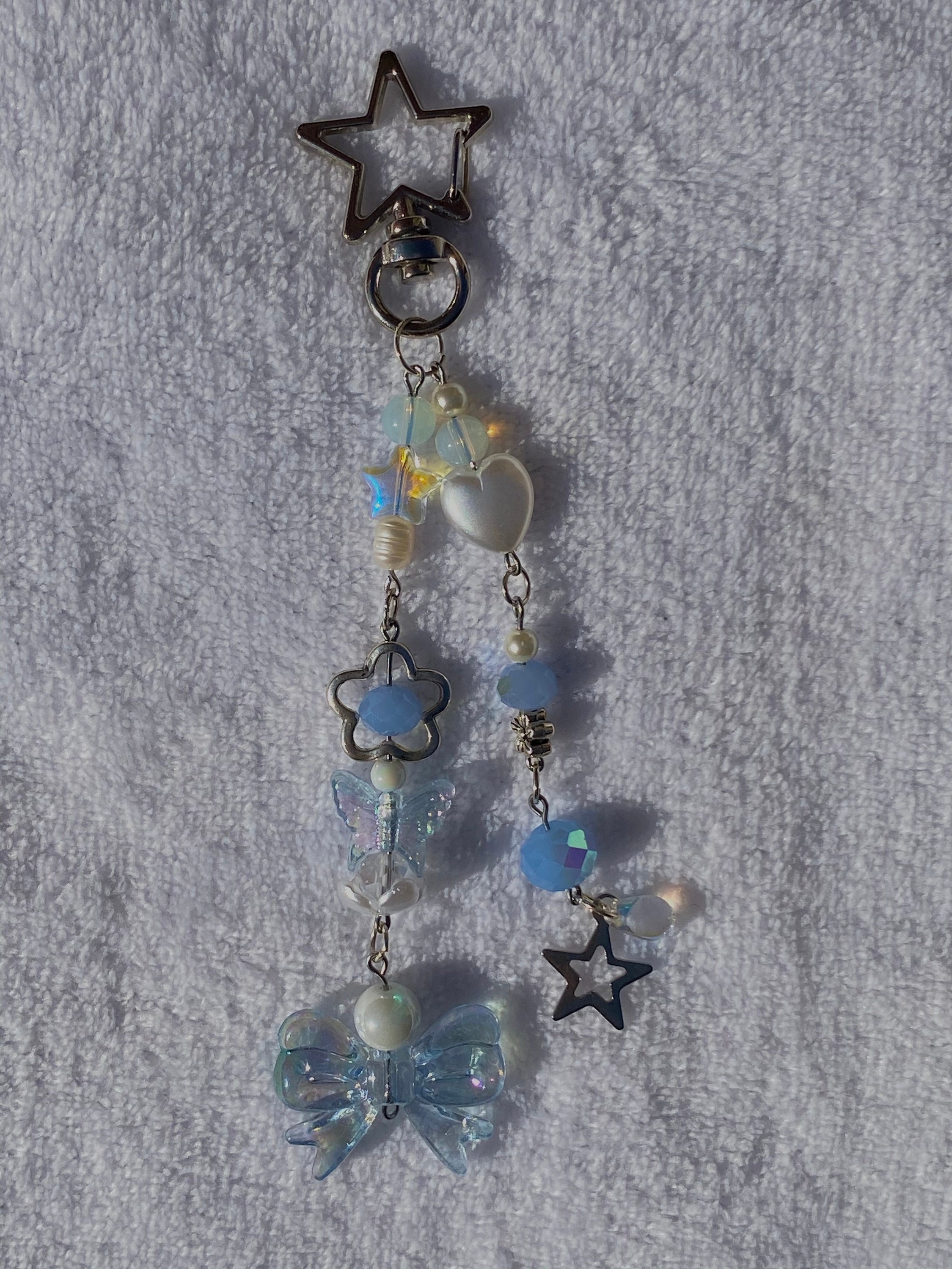 Bow Y2k Star Keychains - Etsy
