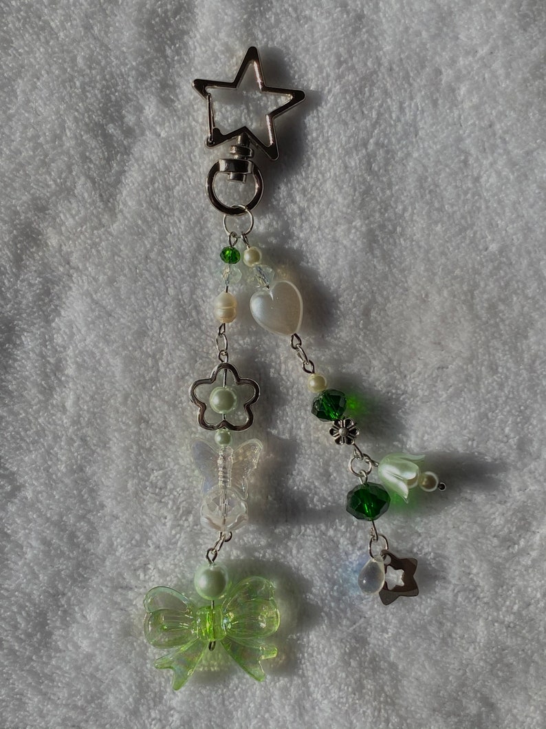 Bow Y2k Star Keychains - Etsy