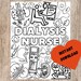Dialysis Nurse Coloring Page - Etsy