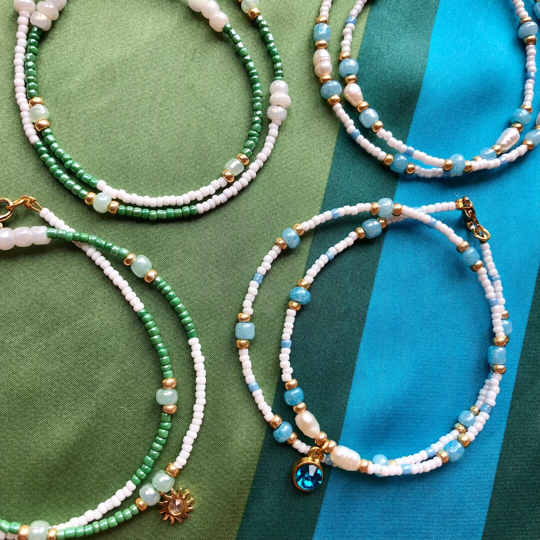 Double Bead Braclets (Various Styles) - Etsy Österreich