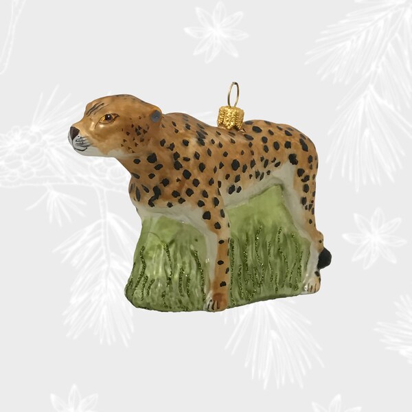 Christmas Cheetah Ornaments - Etsy