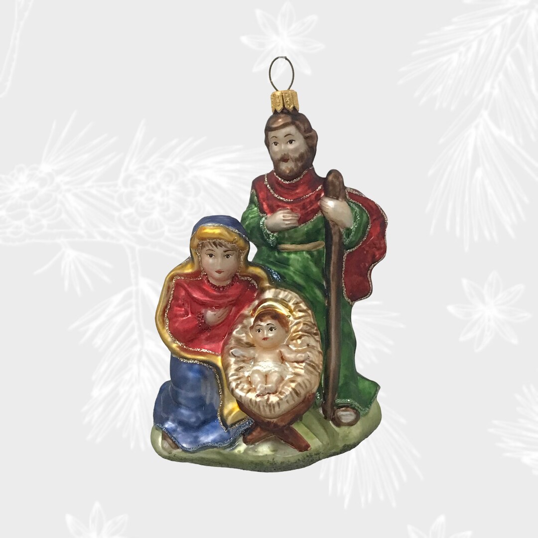 Holy Family, Nativity Scene, Christmas Ornament, Collectible Bauble ...