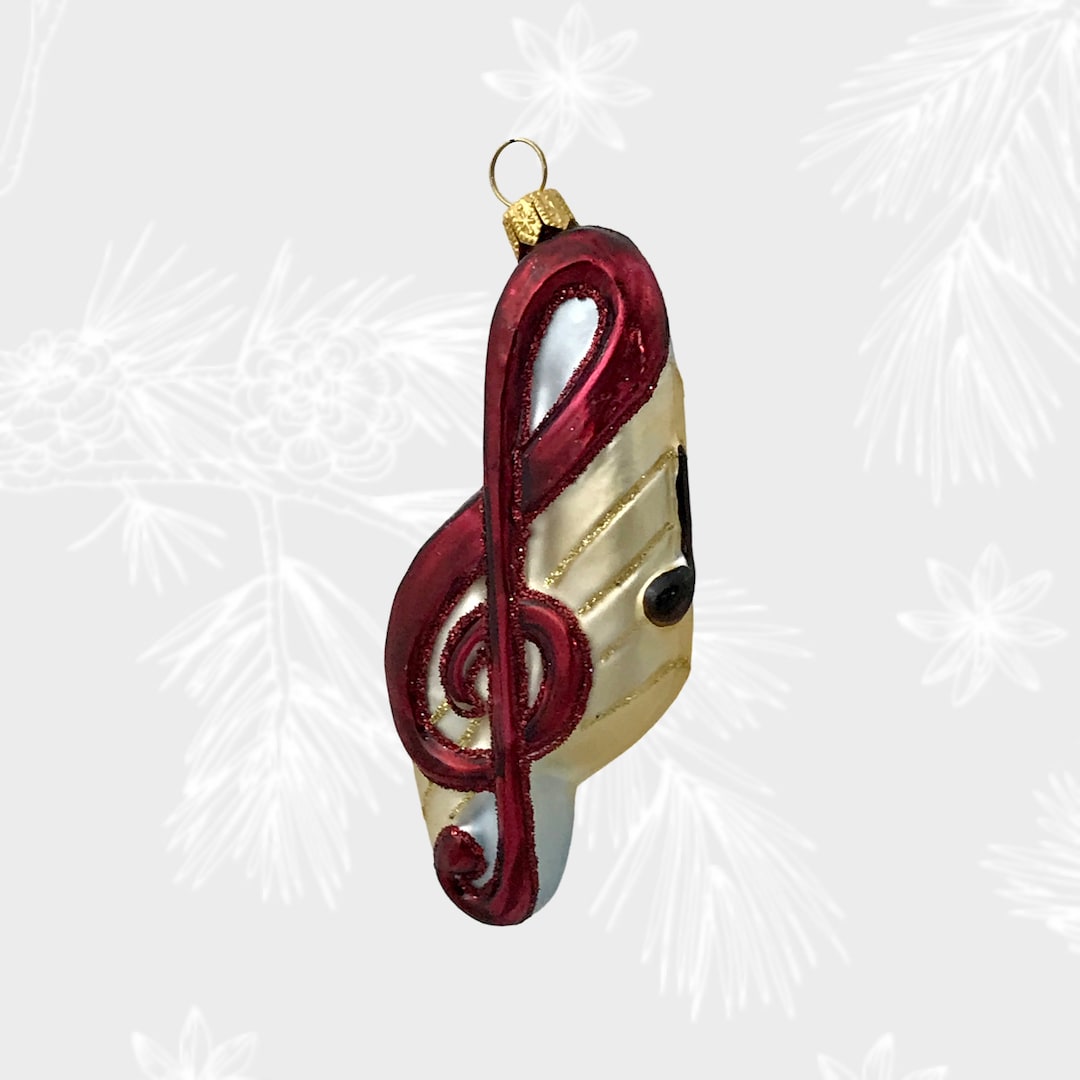 Music Symbol Treble Clef, Treble Clef Ornament, Collectible Bauble ...