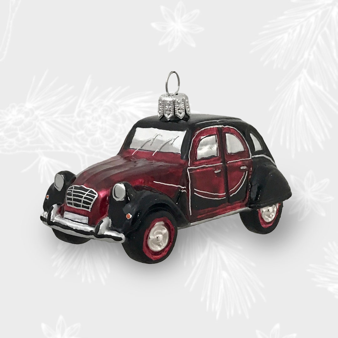 Retro Car Ornament, Blown Glass Ornaments, Collectible Bauble ...