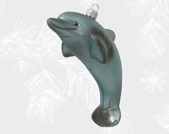 Dolphin, Christmas Ornament, Collectible Bauble, Blown Glass Ornaments ...