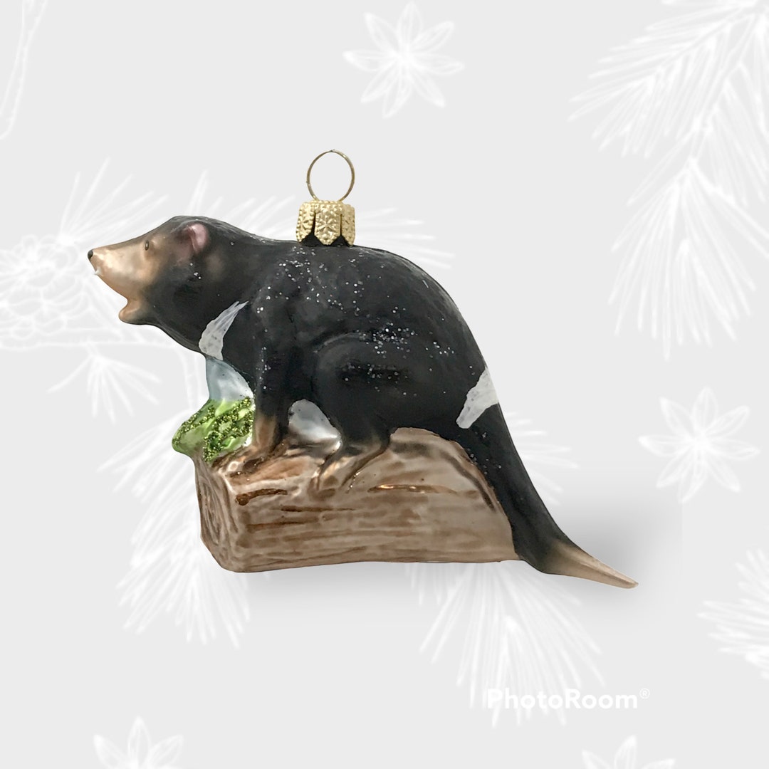 Tasmanian Devil, Christmas Ornament, Collectible Bauble, Blown Glass ...