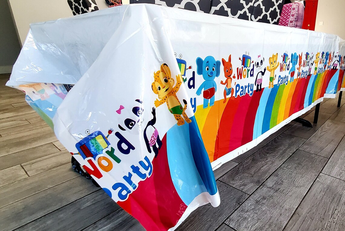 Word Party Happy Birthday Party Decoration Theme Idea Supplies Etsy