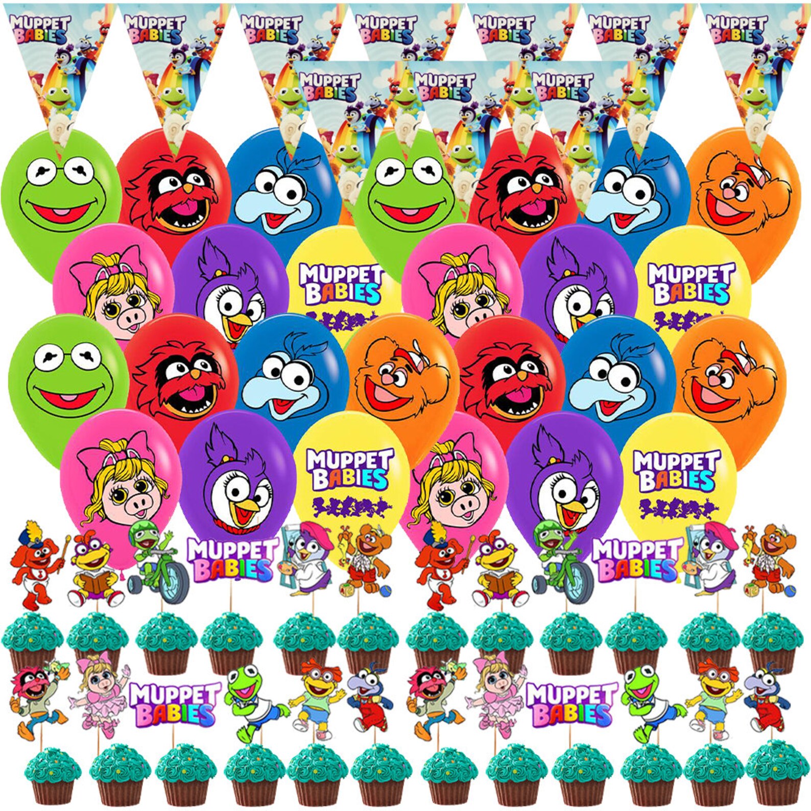 Muppet Babies happy birthday party decoration theme idea | Etsy