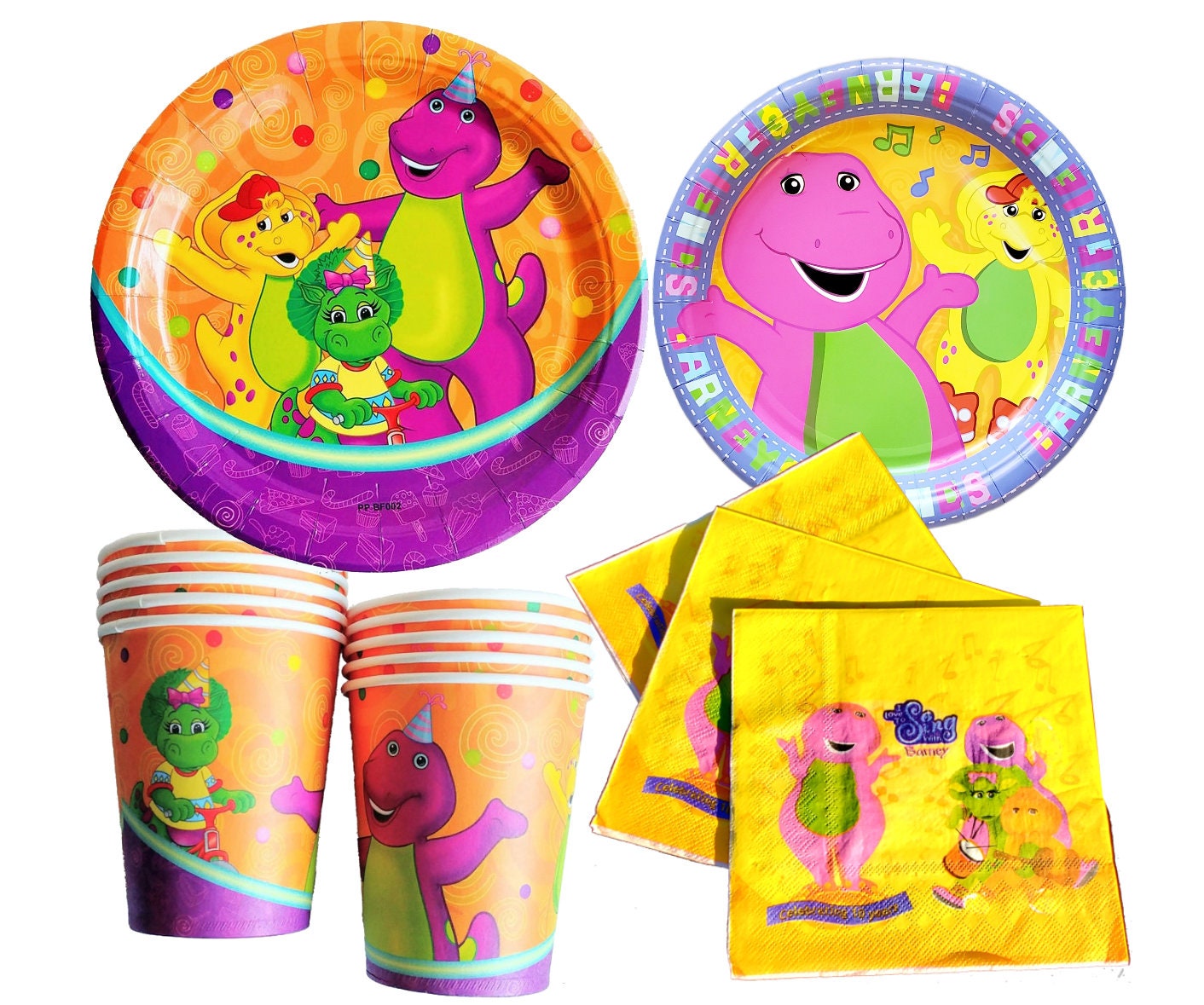 Barney happy birthday party decoration theme idea supplies | Etsy