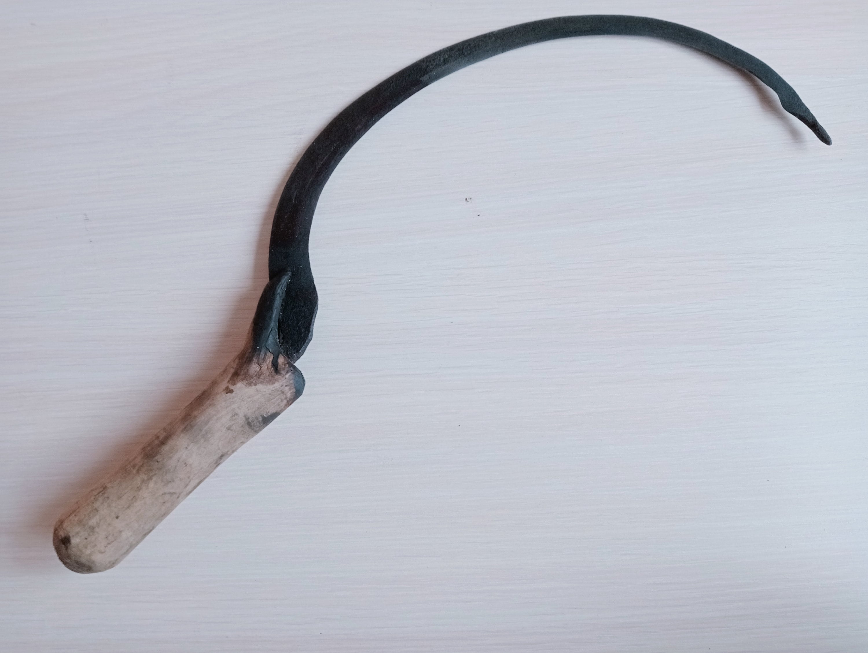 Antique Sickle Scythe Vtg Soviet Iron Blade Hook Garden Hand Tool Crop ...