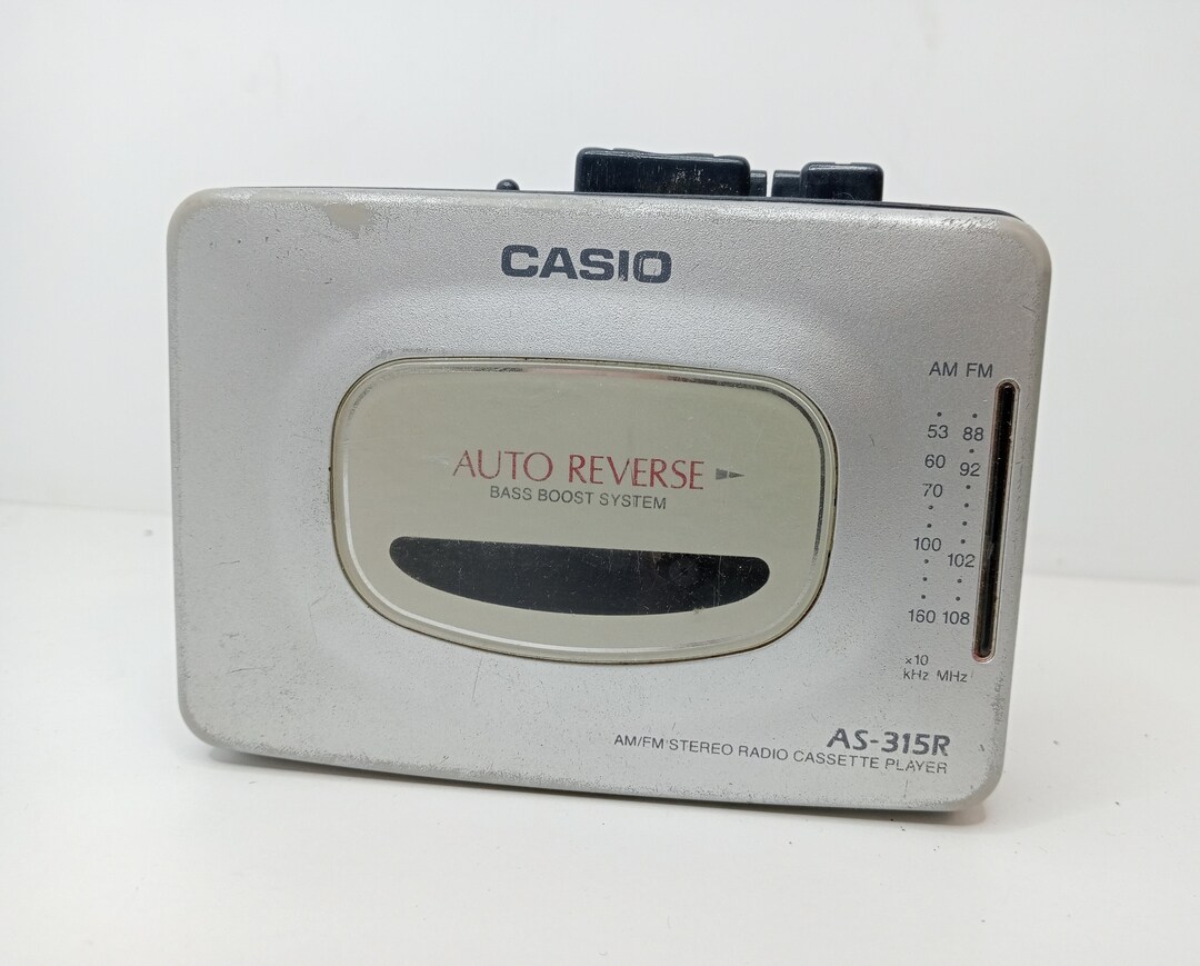 Stereo Radio Cassette Player Casio AS-315R Auto Reverse Bass - Etsy UK