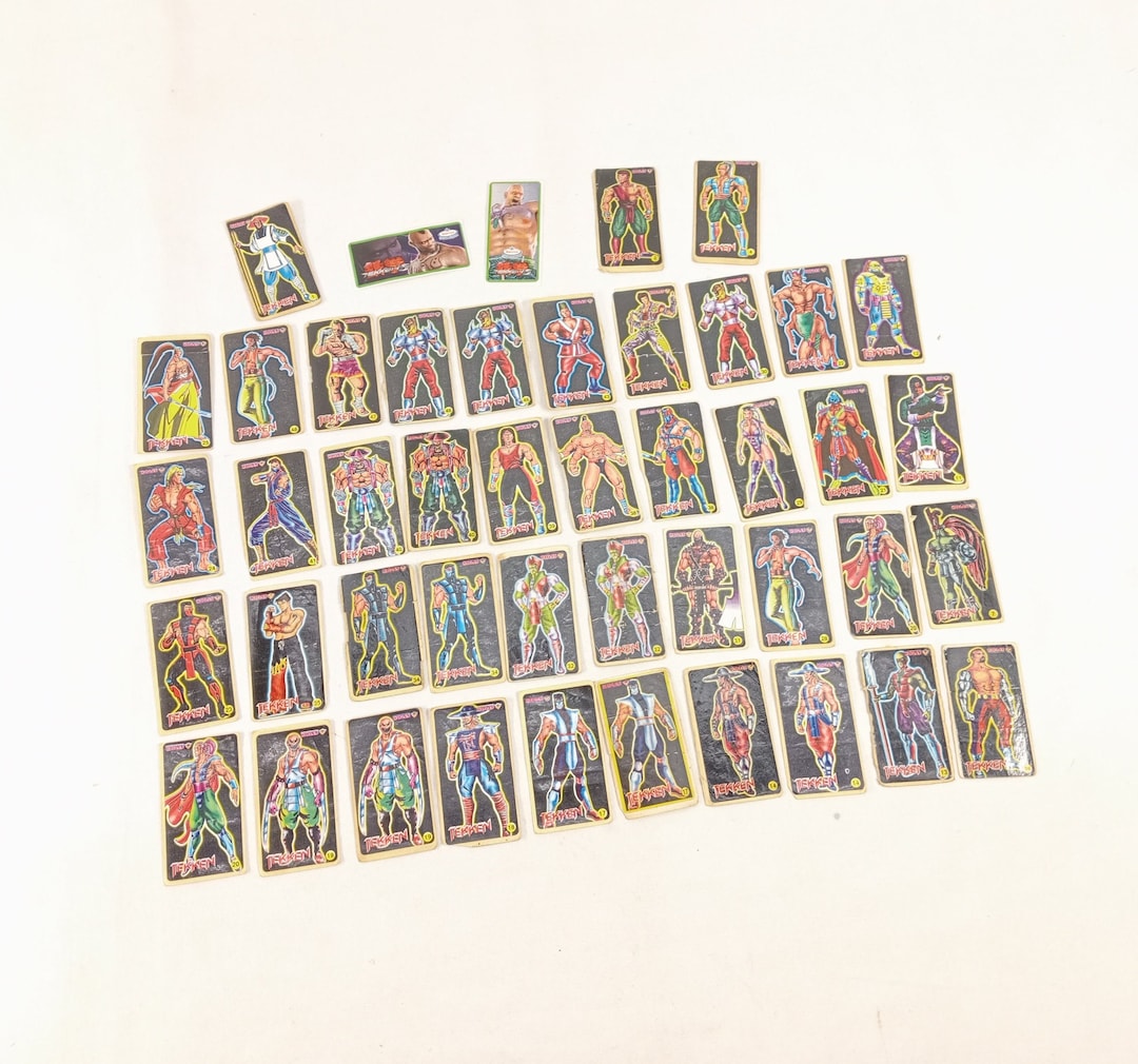 Fighting Game Tekken Insert Sticker Chewing Bubble Gum Wrappers ...
