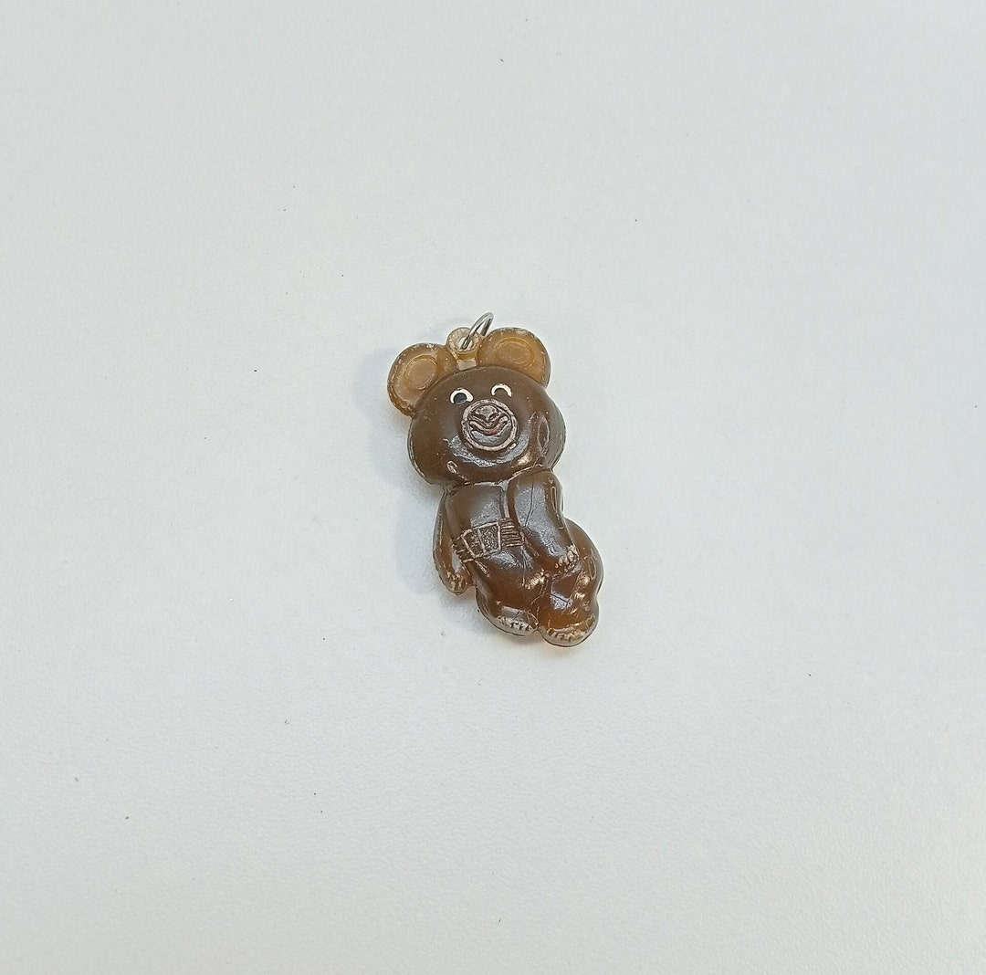 Soviet Vintage Keychain Olympic Bear USSR Keychains Misha Collectible ...