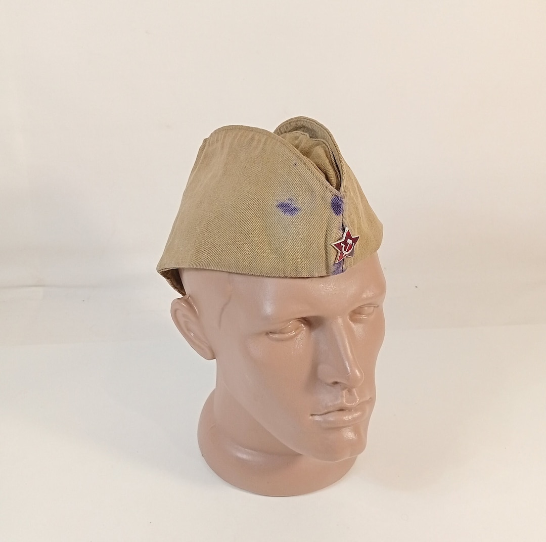 Soviet Military Soldier PILOTKA Army Cap USSR Original Hats Vintage ...