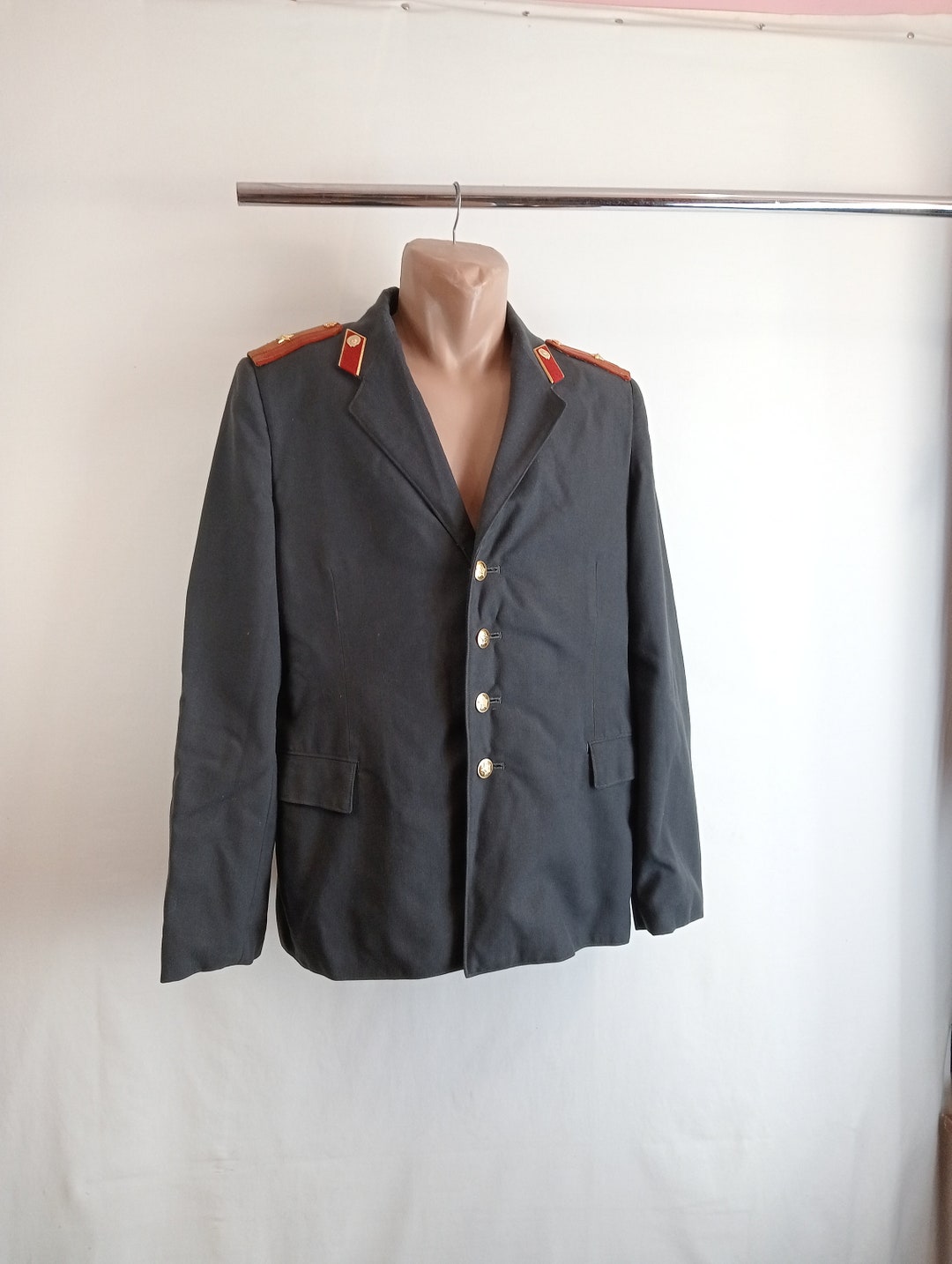 Jacket Major Militia USSR Officer Army Militaria Soviet Vintage ...