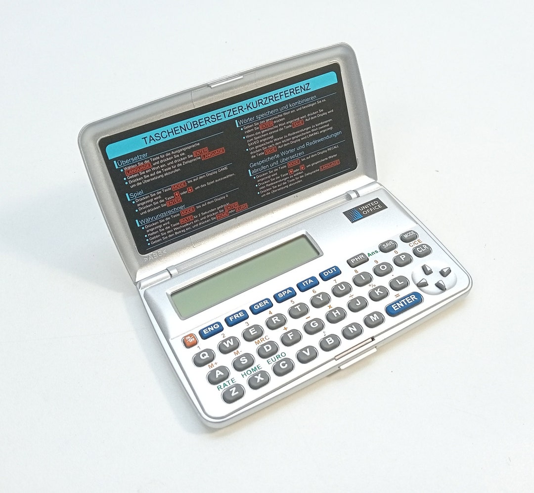 United Office Pocket Translator Model H13730 Gray Collectible - Etsy